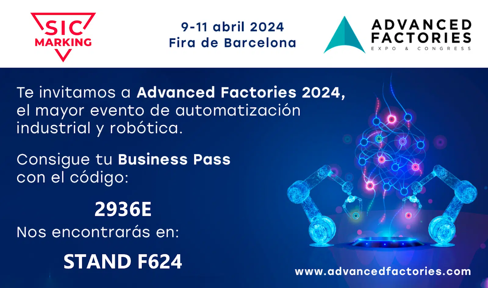 SIC Marking at the Advanced Factories Expo & Congress 2024 - Sic Marking